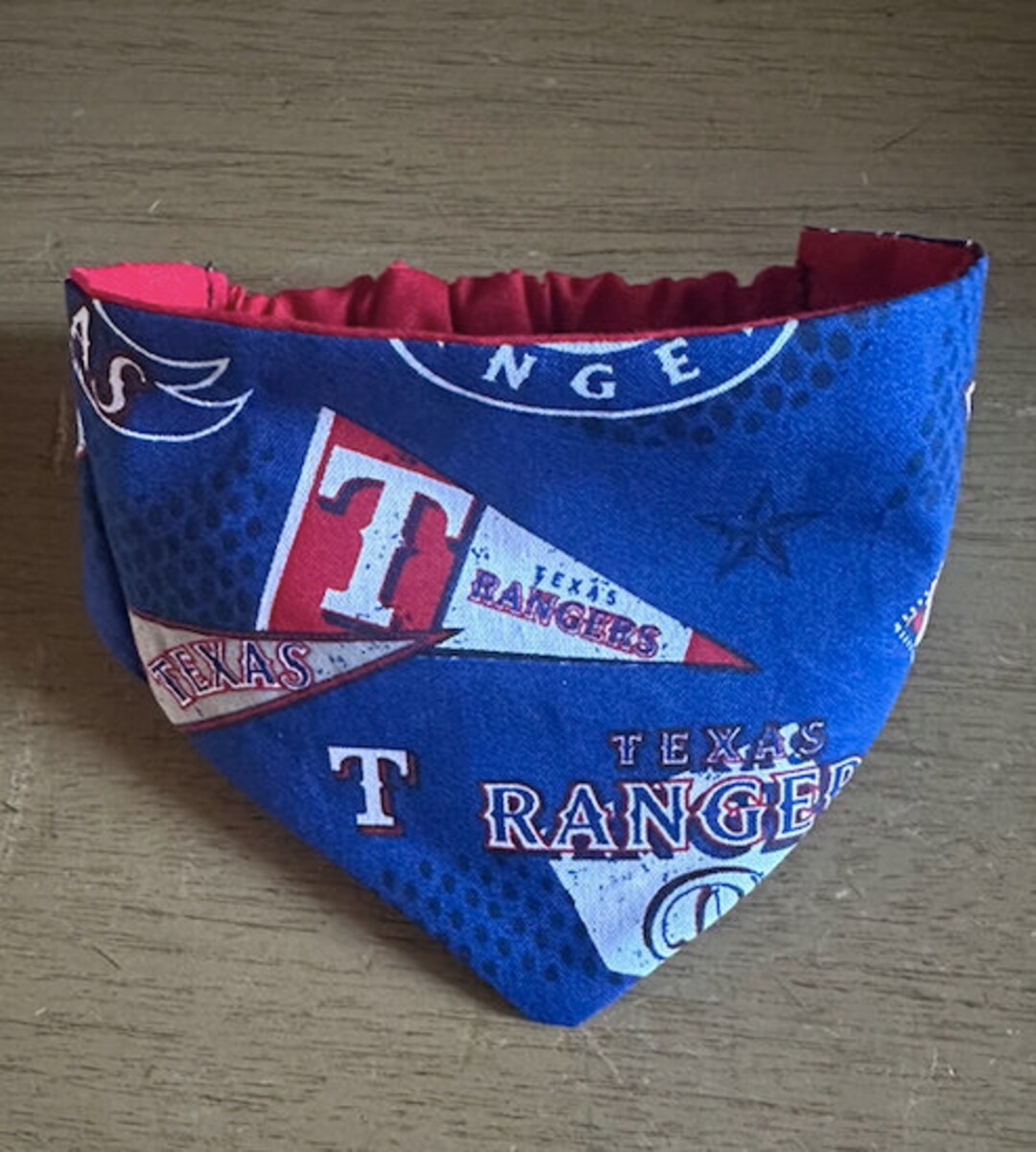 TEXAS RANGERS, Dog Bandana, Elastic Collar, Slip-in - Etsy