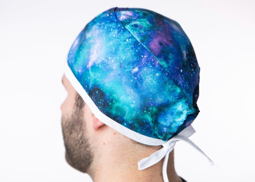 Galaxy Print Surgical Scrub Cap, Unisex Medical Beanie - Etsy