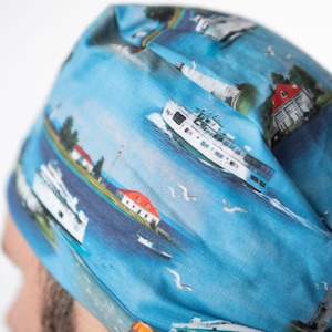 Ferry Boat Scrub Caps, Unisex Scrub Hat for Nurses and Doctors, Medical ...