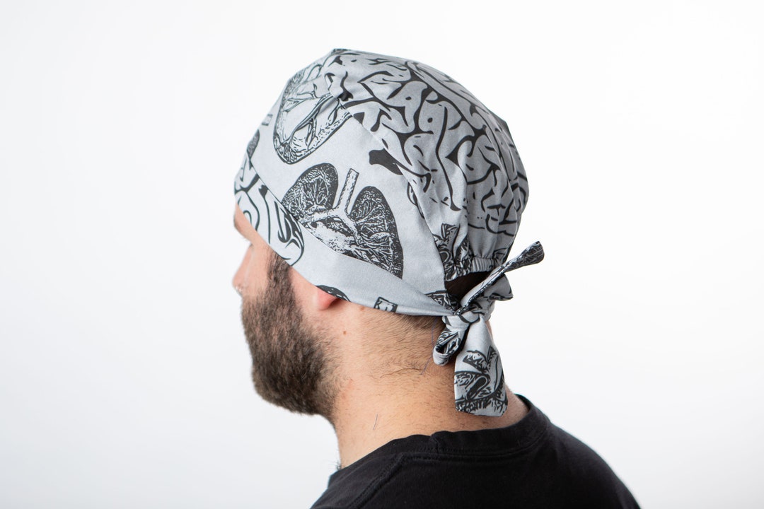 Anatomy Scrub Cap, Unisex Medical Cap, Valentine's Day, Pixie Surgical ...