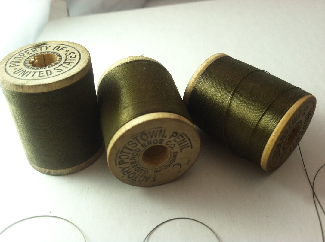 Gold Belding-corticelli-silk-buttonhole-twist Thread, Millinery ...