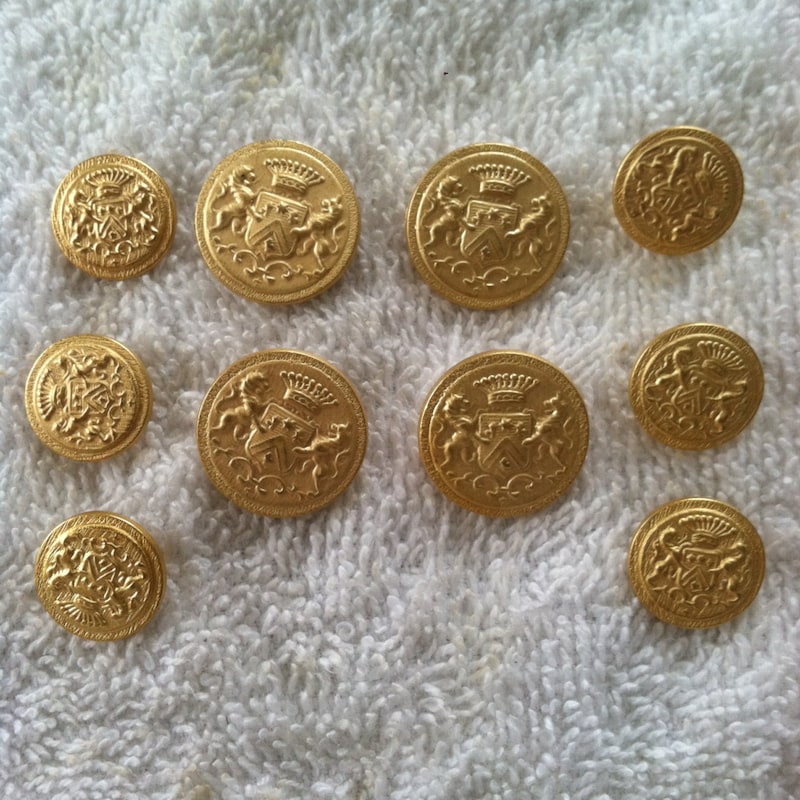 Gold Blazer Buttons - Etsy