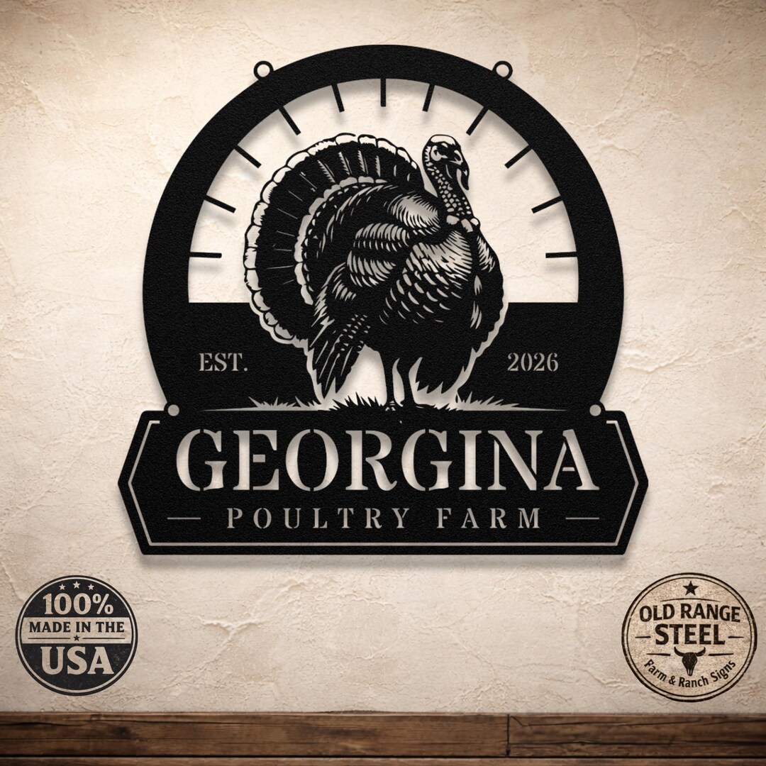 Custom Farm Sign Metal – Personalized Poultry Farm Sign | Custom Steel ...