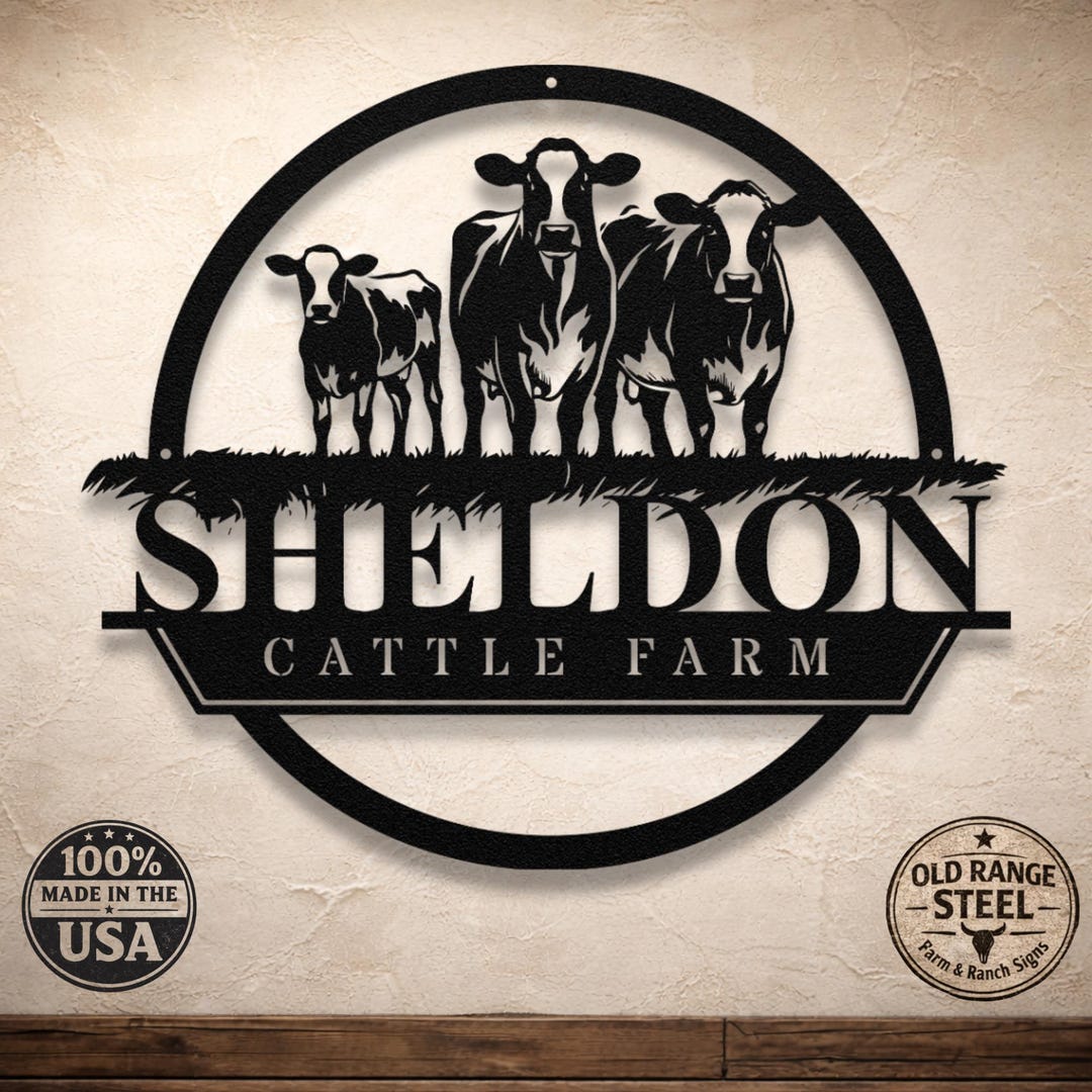 Custom Cattle Farm Sign Metal – Personalized Cattle Ranch Sign | Custom ...