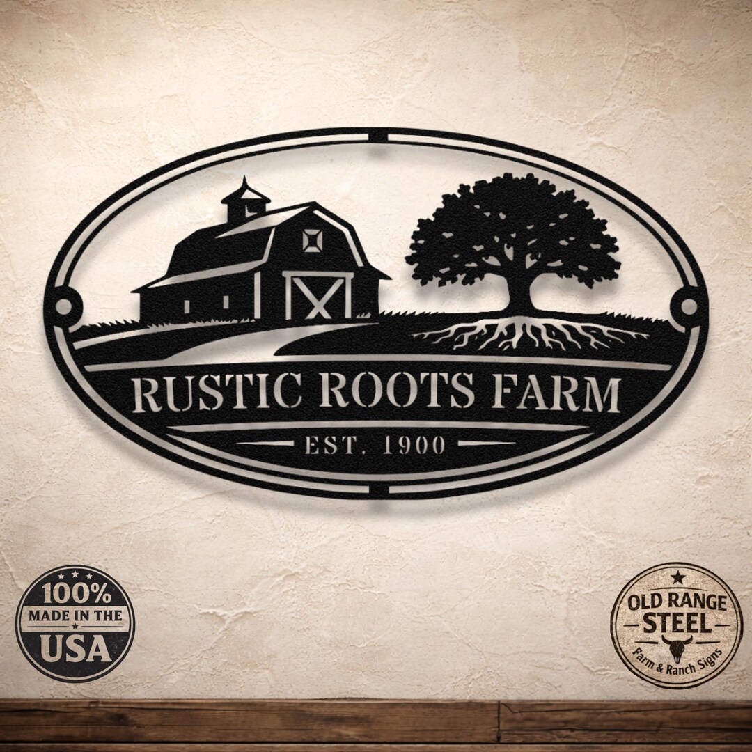 Custom Farm Sign Metal – Personalized Family Farm Sign | Custom Steel ...
