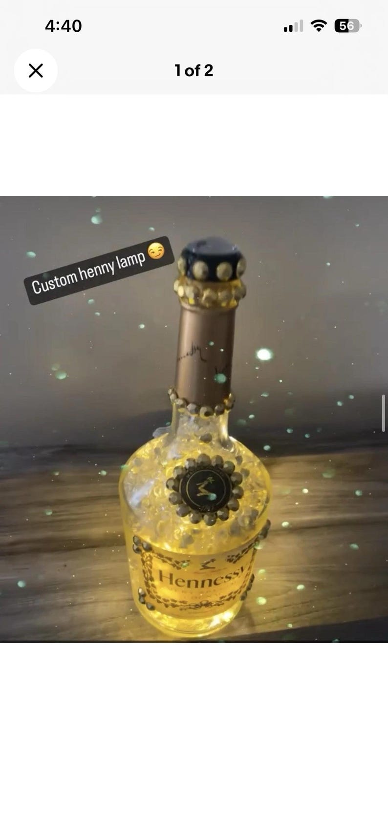 Hennessy Lamp - Etsy