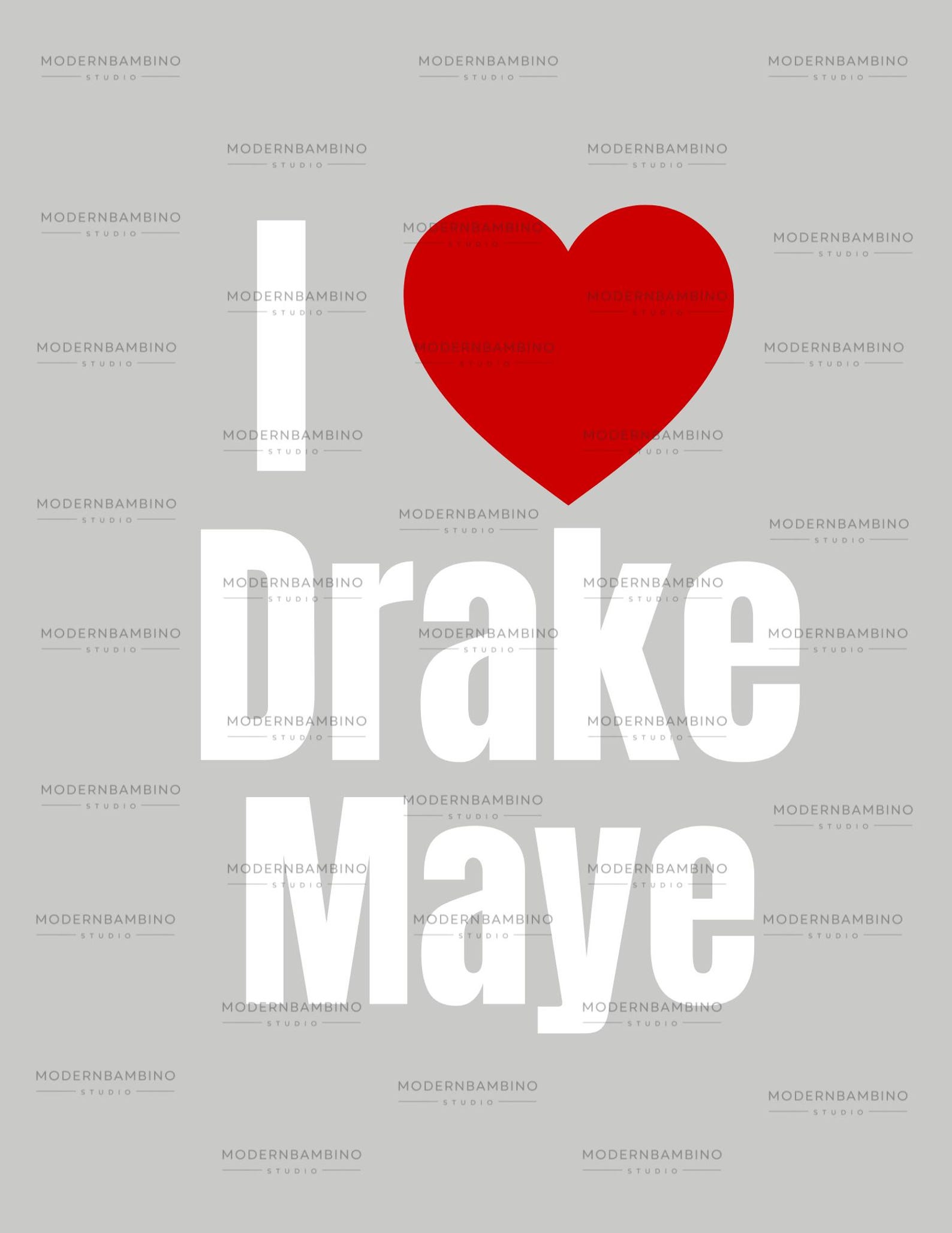 I Love Drake Maye PNG SVG, I Heart Drake, Drake Maye Football, Patriots ...