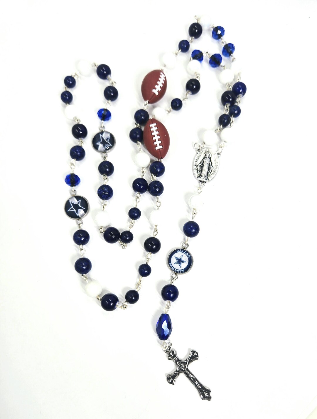 Football Rosary Sports Fan Catholic Gift Dallas Texas - Etsy