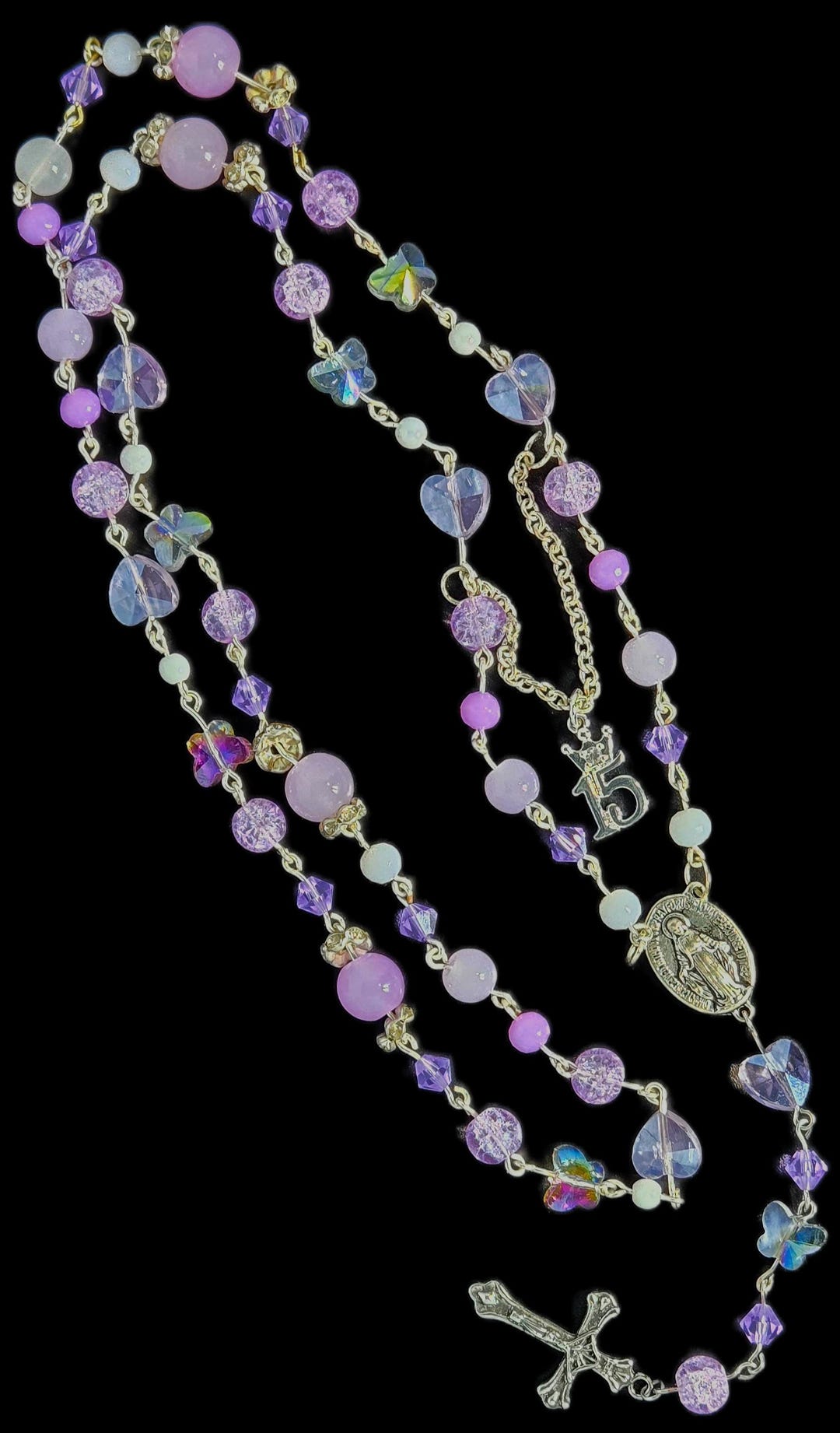 Quinceanera Purple Sweet 15 Mis Quince Rosary - Etsy
