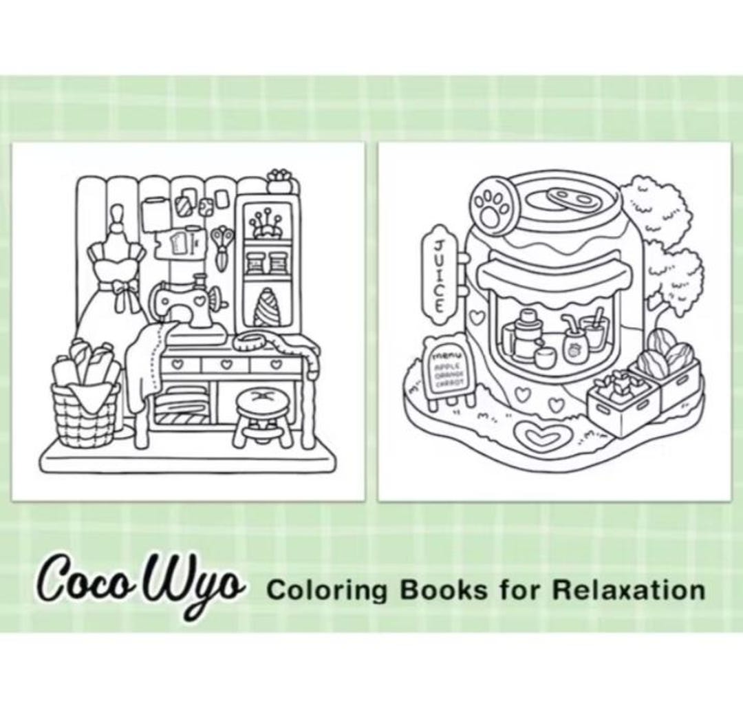 Enjoy a Charming Coloring Journey With Tilted Shapes and Sweet ...