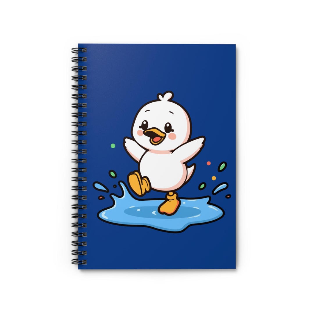 Cute Duck Splash Notebook - Etsy