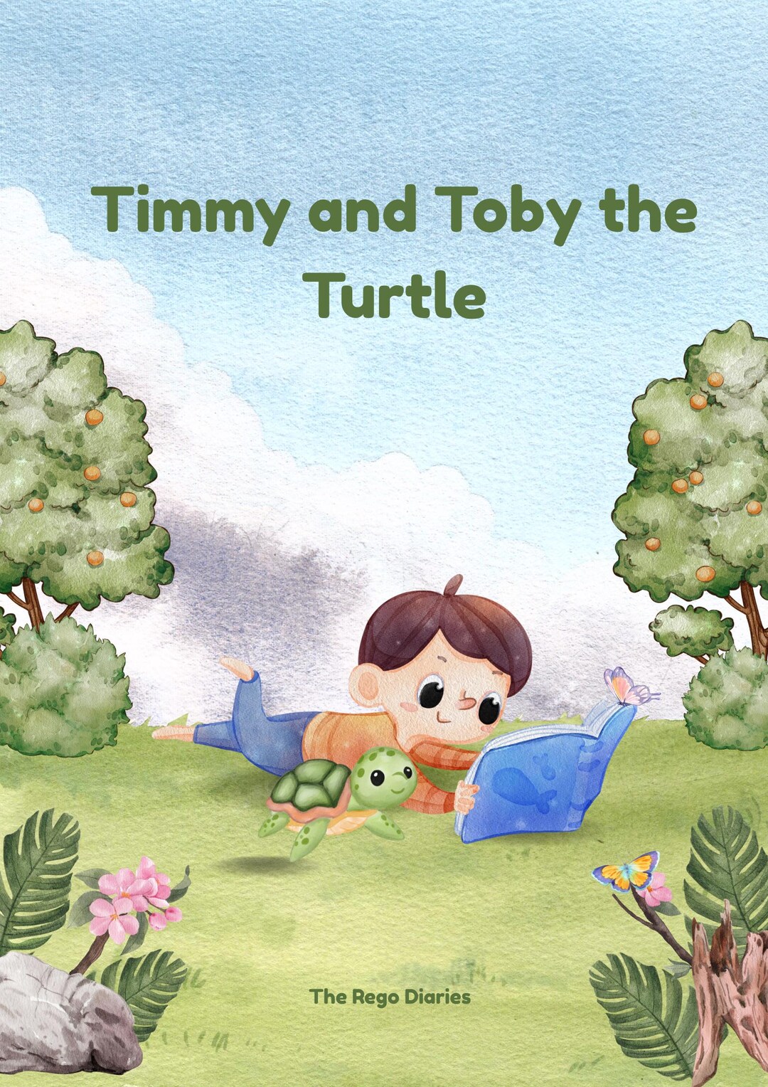 Timmy and Toby the Turtle - Printable Kids Story Book PDF - Etsy