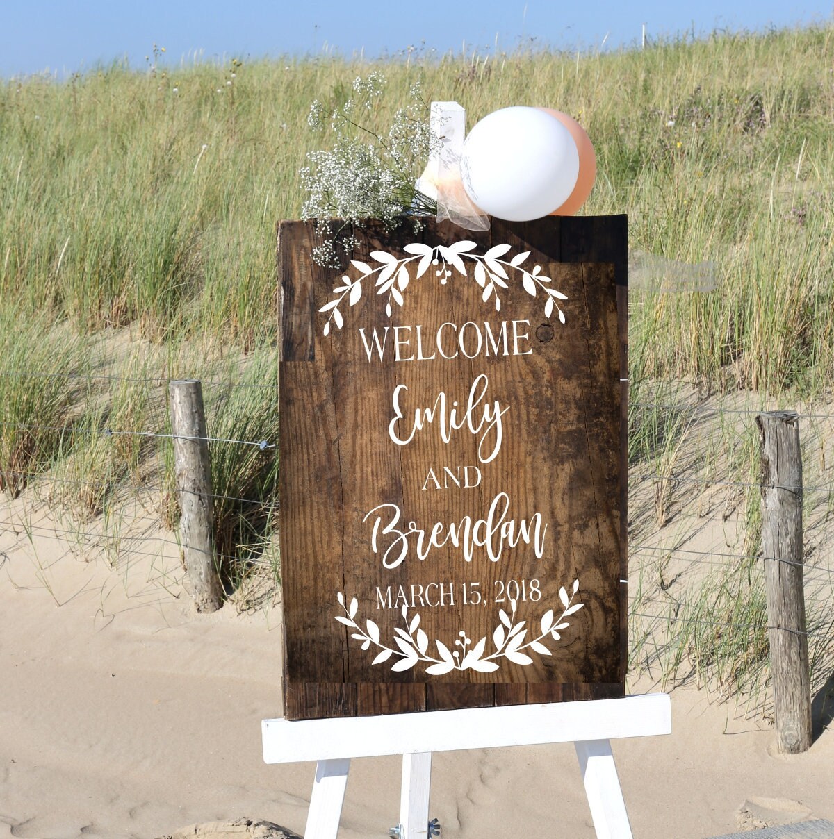 Wedding Welcome Sign Decal DIY Wedding Sign Decals Welcome To Our 
