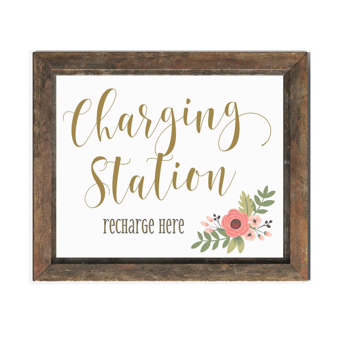 Charging Station Wedding Sign | Wedding Charging Bar Sign | Instant ...