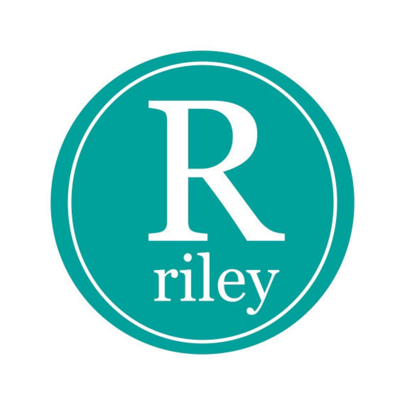 Monogram for Boys Big Stamp Style Vinyl Wall Decal - Etsy