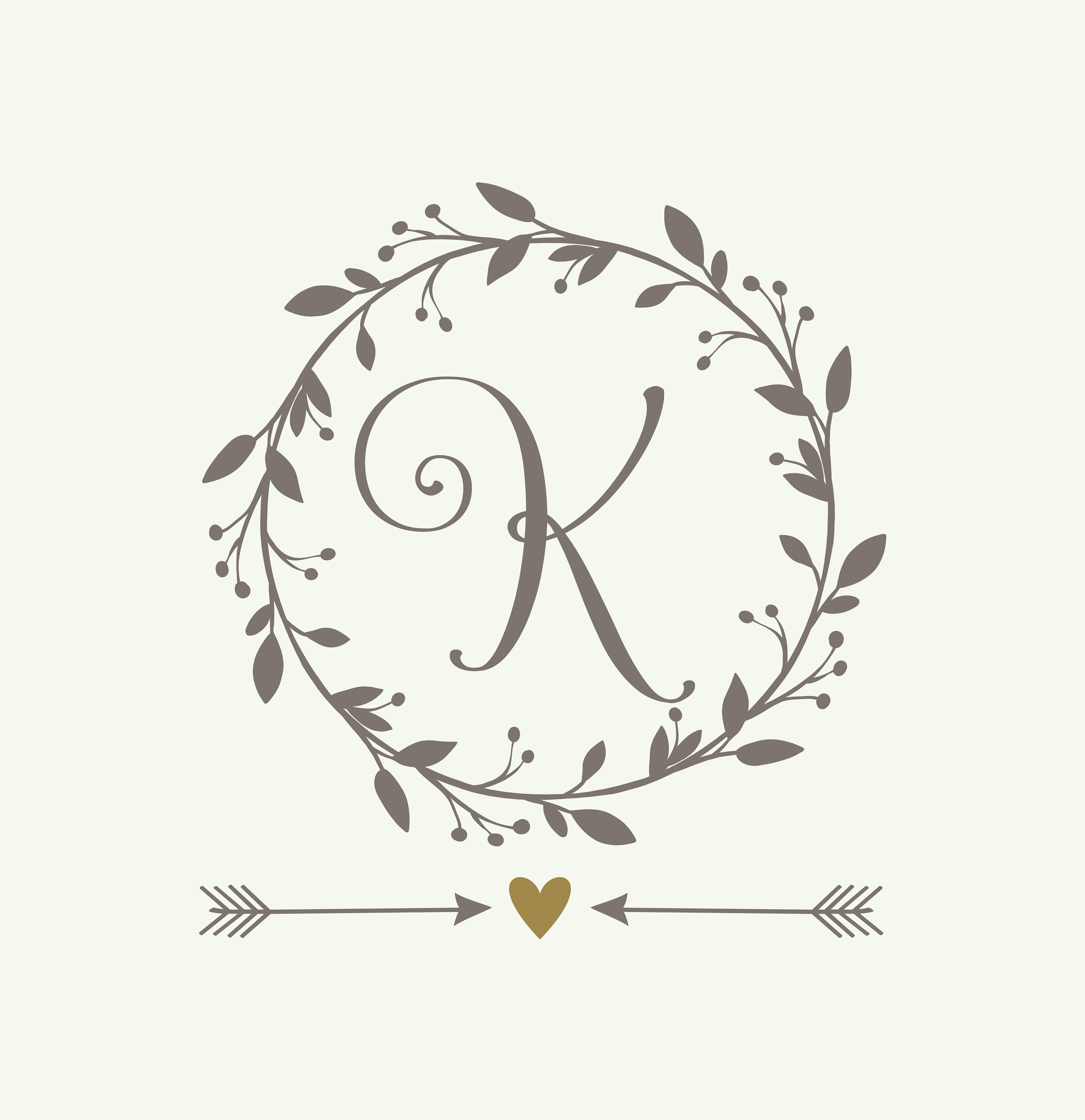 Monogram Wall Decal | Baby Girl Nursery Wall Decal | Wreath Monogram ... Monogram Wall Decal | Baby Girl Nursery Wall Decal | Wreath Monogram ...