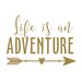 Life is an Adventure Wall Decal Adventure Awaits Wall Decal - Etsy