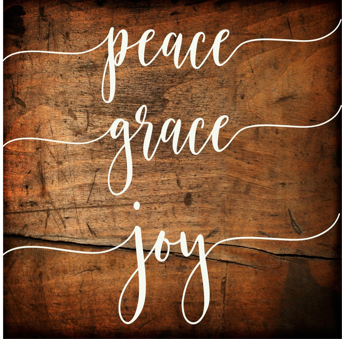 Grateful Thankful Blessed Sign Decals Give Thanks Vinyl | Etsy