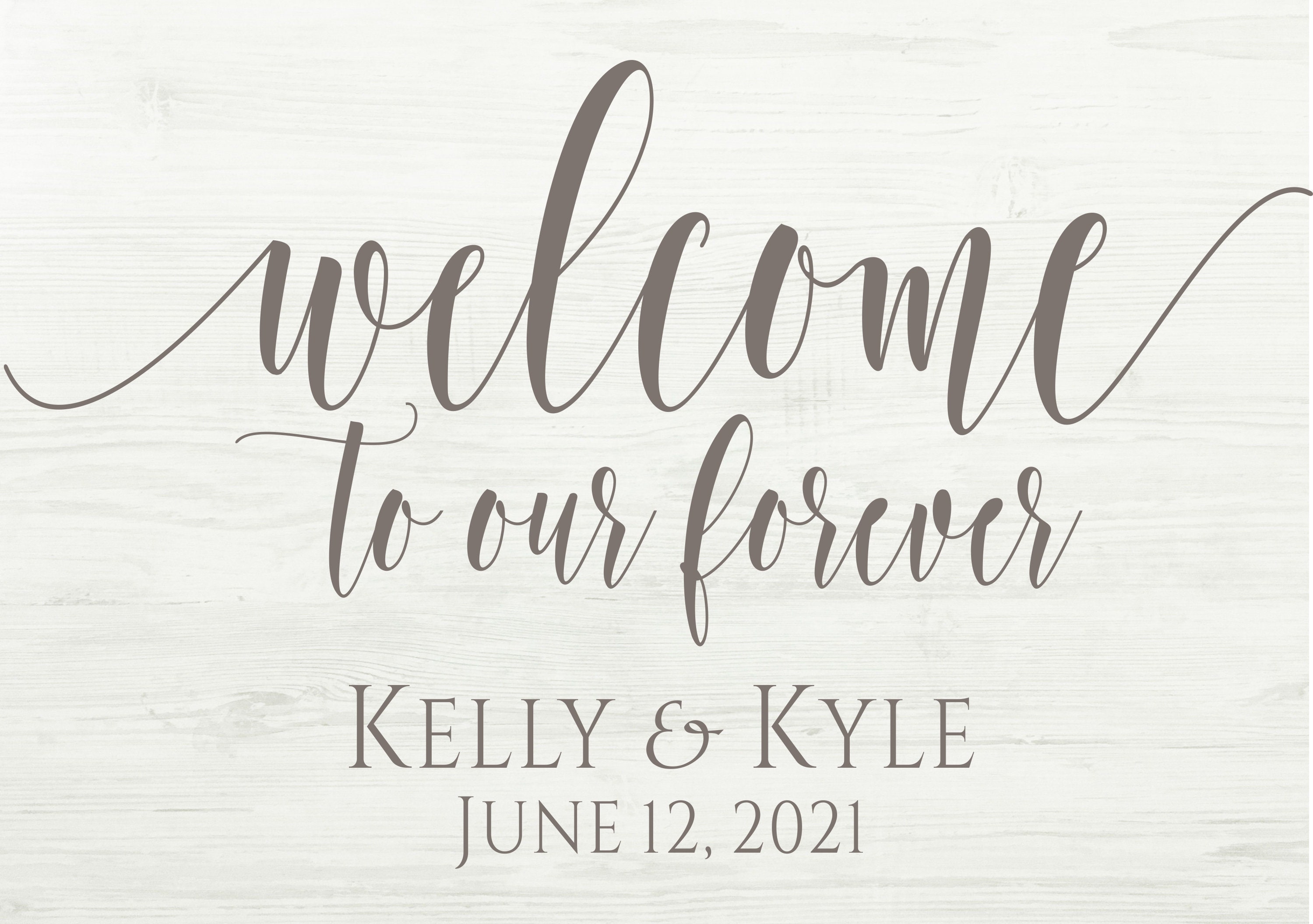 Welcome to Our Forever Sign Decal DIY Wood Signs - Etsy UK