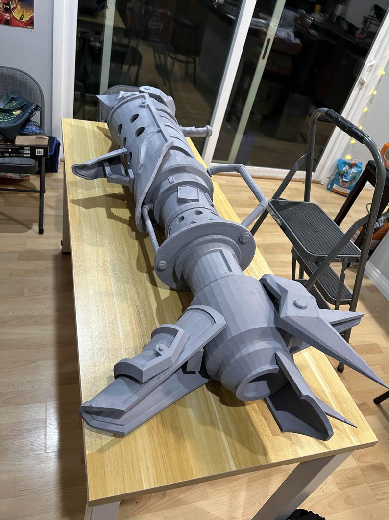 Jinx Shark Gun Fish Bones STL File 3D Print Render and Cosplay DIGITAL ...
