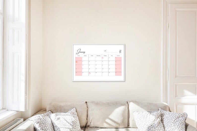 2026 Calendar 2026 Monthly Planner 2026 Elegant Monthly Calendar ...