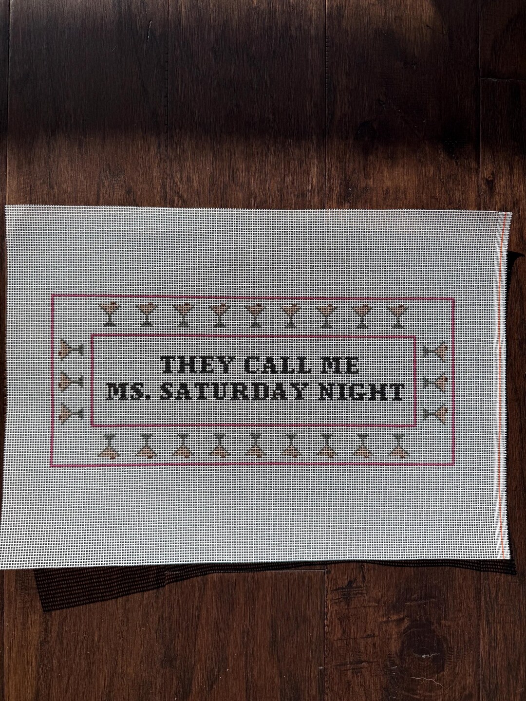Ms. Saturday Night Cheeky Needlepoint Canvas - Etsy