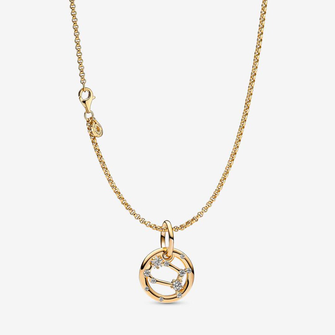 Pandora Golden Plated Gemini Zodiac Necklace-60cm - Etsy