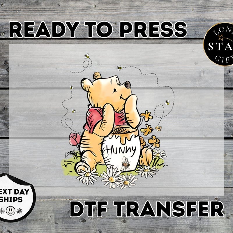 Heat Transfer Winnie Pooh - Etsy