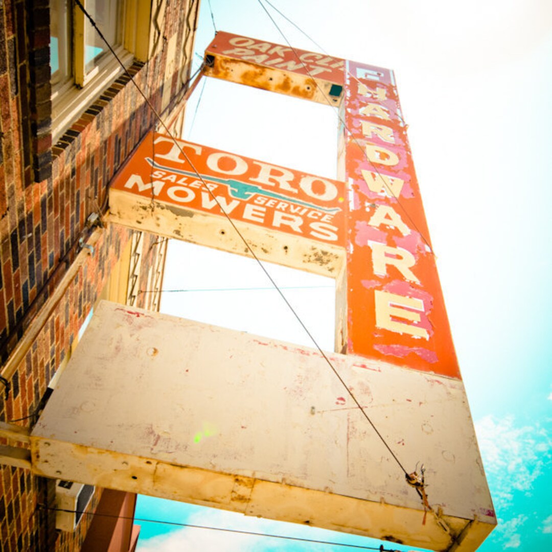 Dallas Texas Vintage Retro Rustic Sign Fine Art Photograph - Etsy