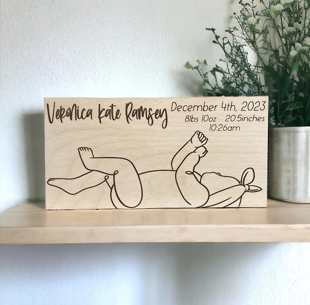 Baby Birth Stat Sign - Etsy