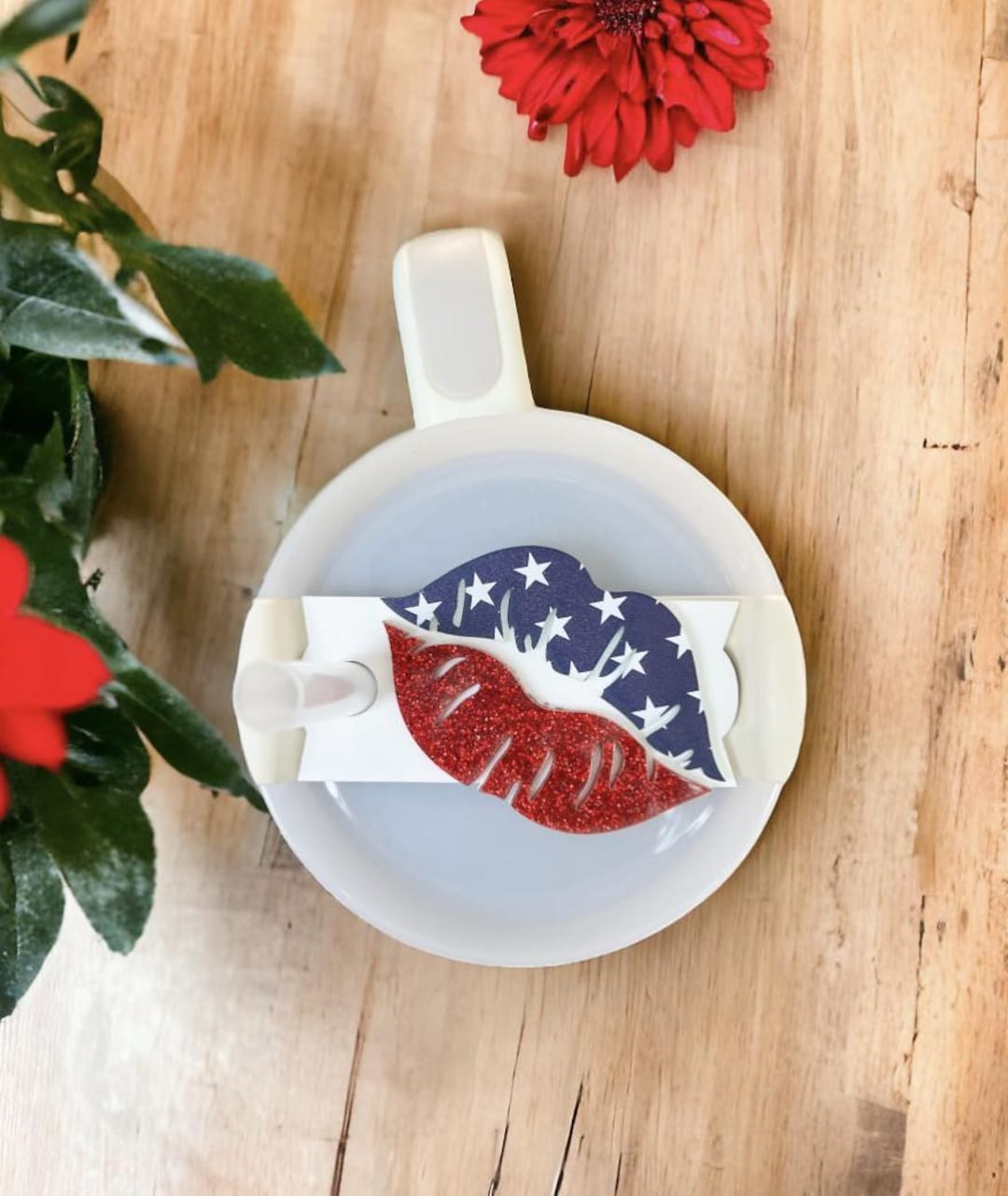 Patriotic Acrylic Cup Toppers - Etsy