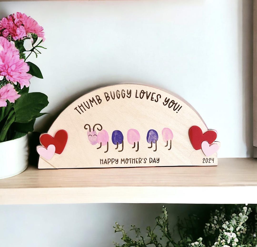 Thumb Buggy Fingerprint Sign - Etsy