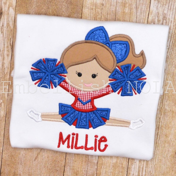 Cheerleader Applique - Etsy