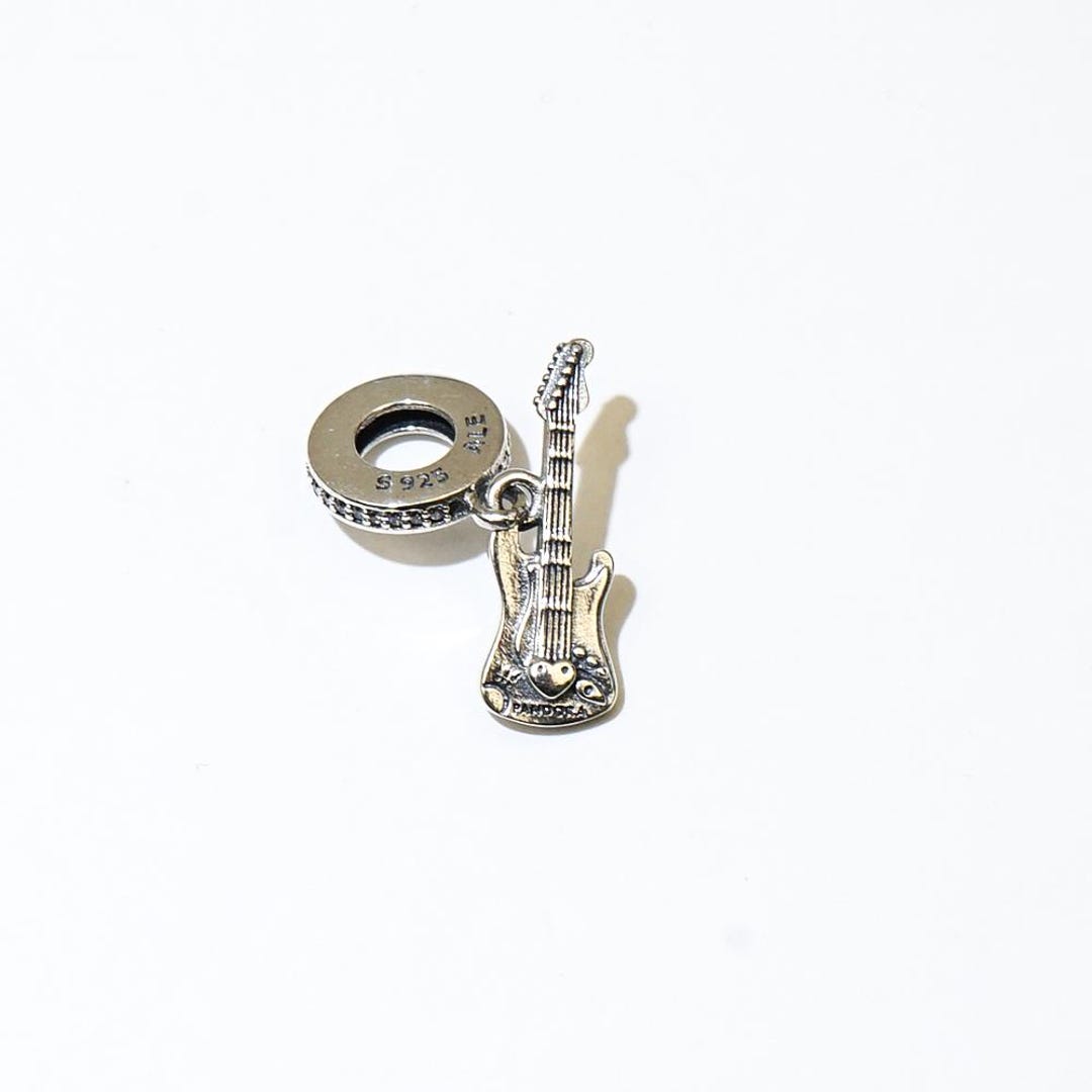 Pandora Electric Guitar Dangle Charm 925 Sterling Silver Ale - Etsy