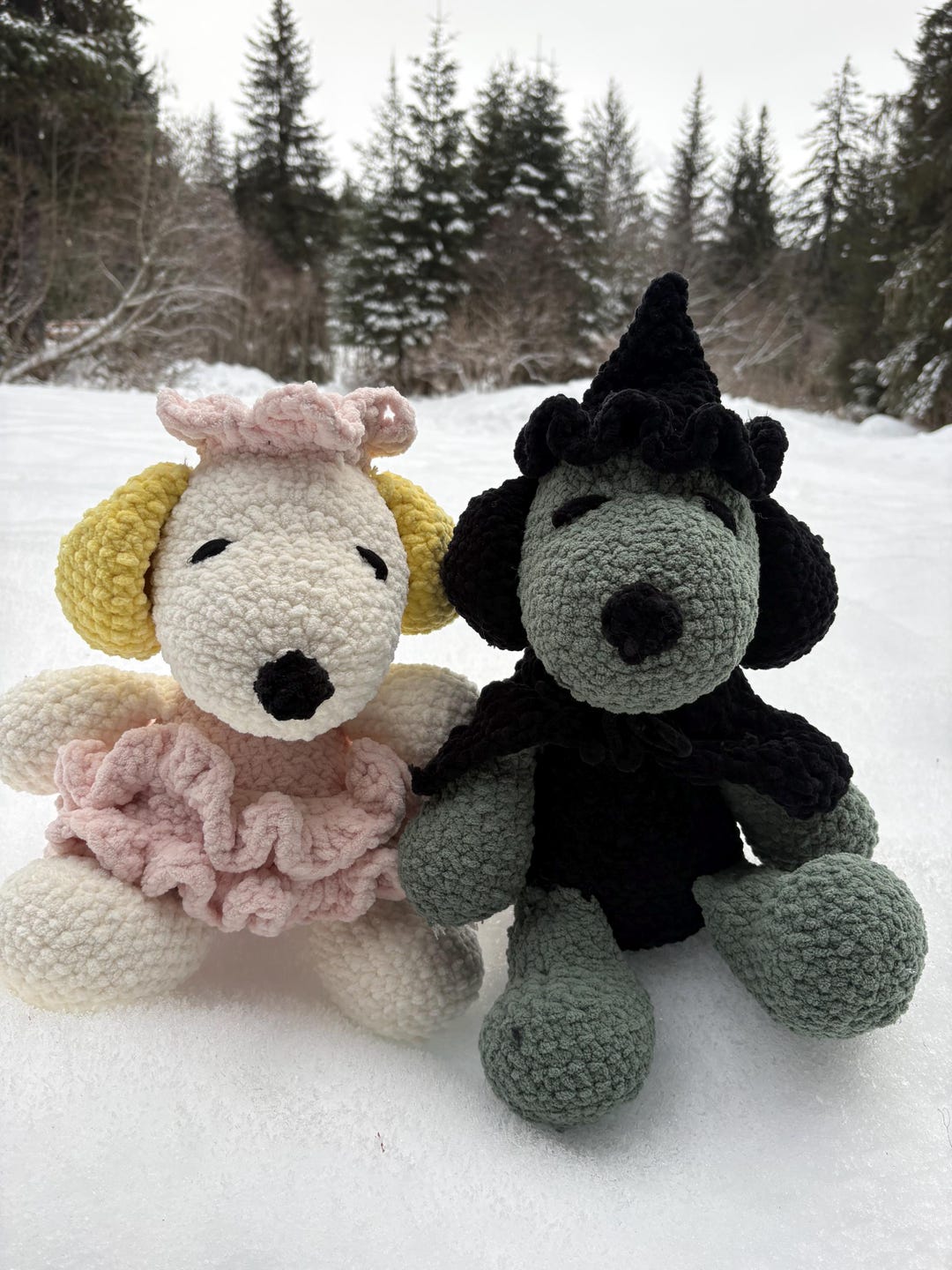 Handmade Glinda Elphaba Snoopy Duo Crochet - Etsy