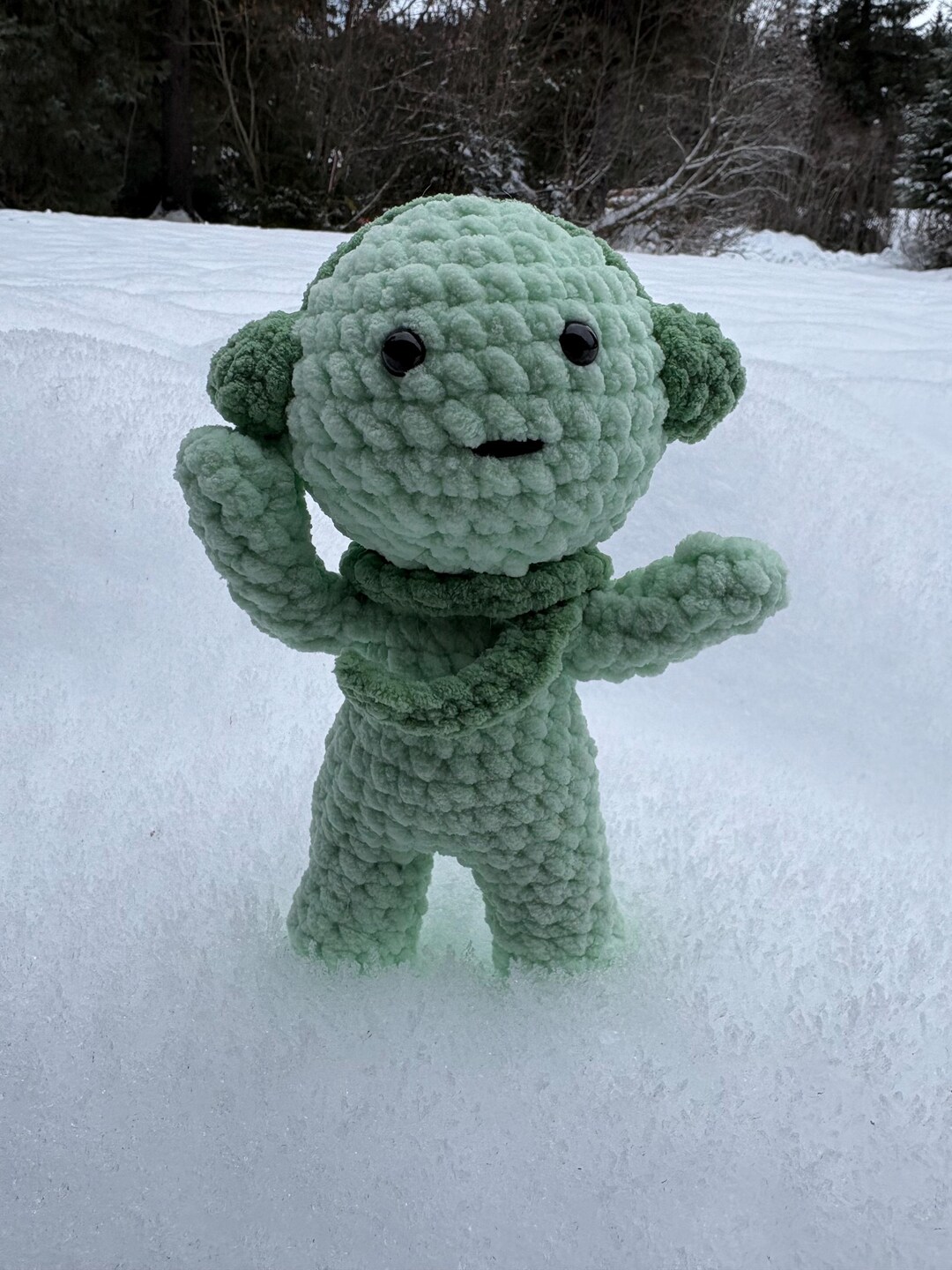 Handmade Crochet Smiski Poseable Figure With Accessories - Etsy