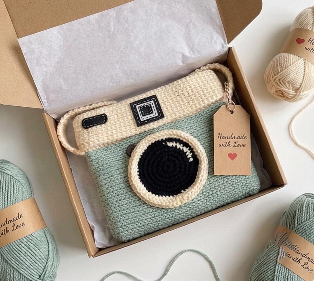 Crochet Camera Bag Pattern PDF, Cute Crossbody Purse With 3D Lens ...