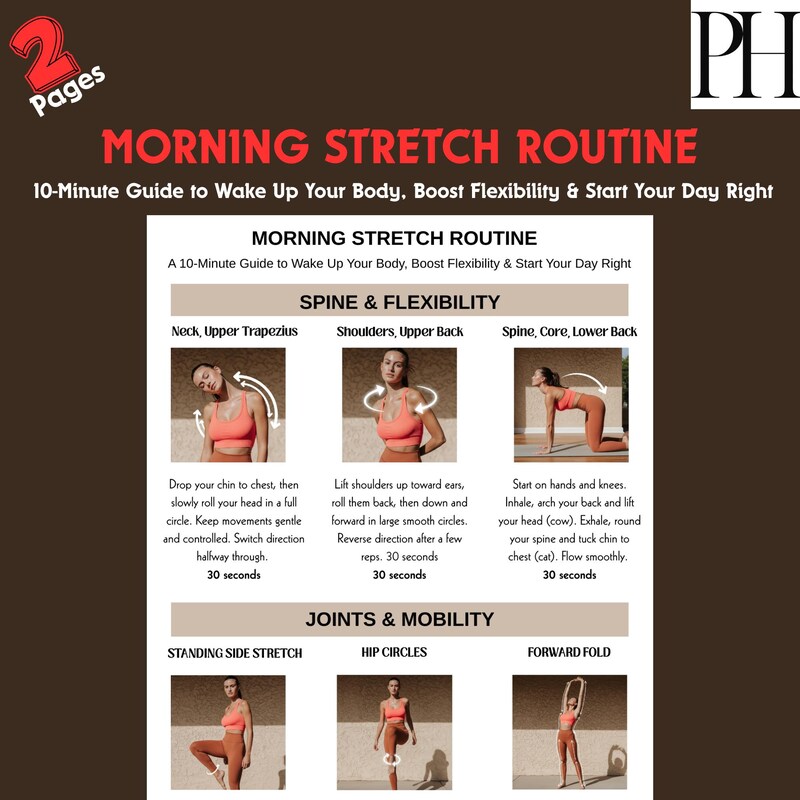 Morning Stretches Poster - Etsy