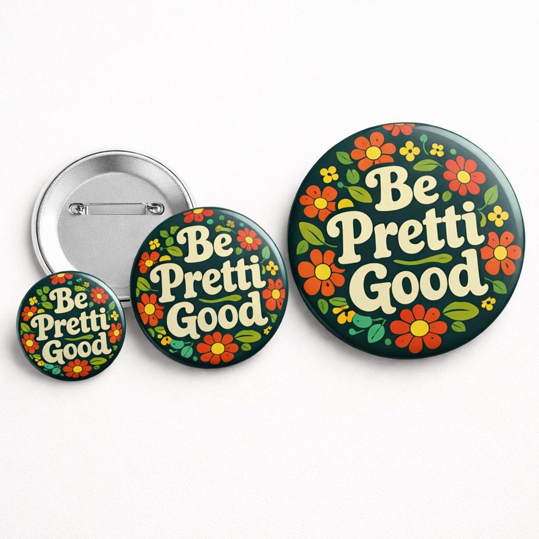 Be Pretti Good Pin - Activism Accessory, Political Protest Gear, Floral ...