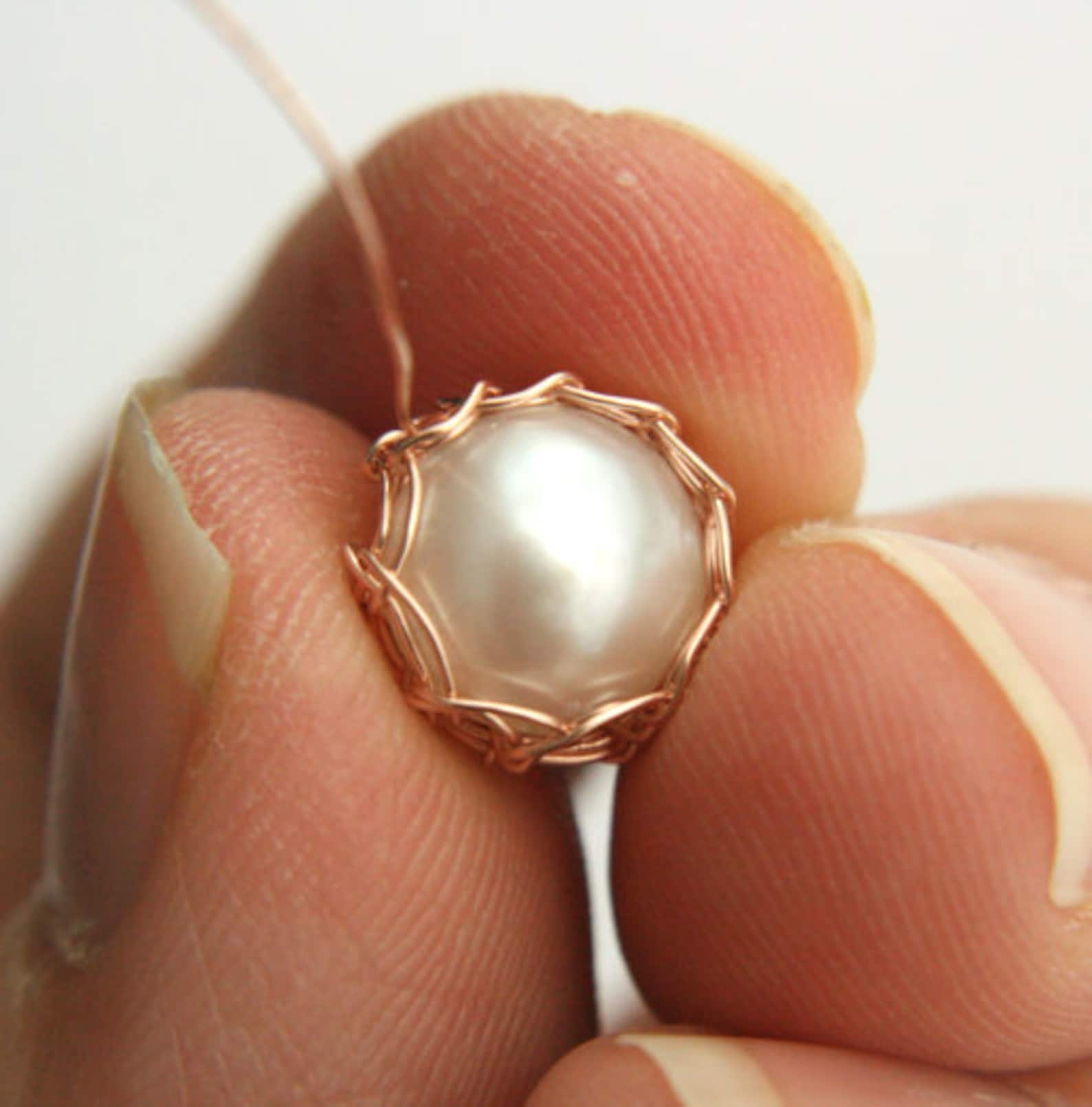 Wire Wrapped Rings Tutorial, Wire Crochet Ring PDF, How to Crochet ...