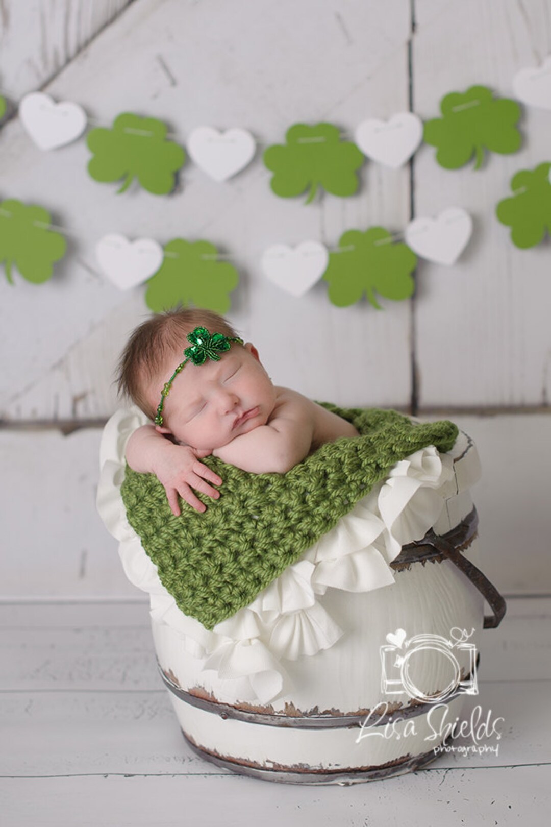 St Patrick's Day Garland Irish Garland Green Shamrock Bunting Heart ...