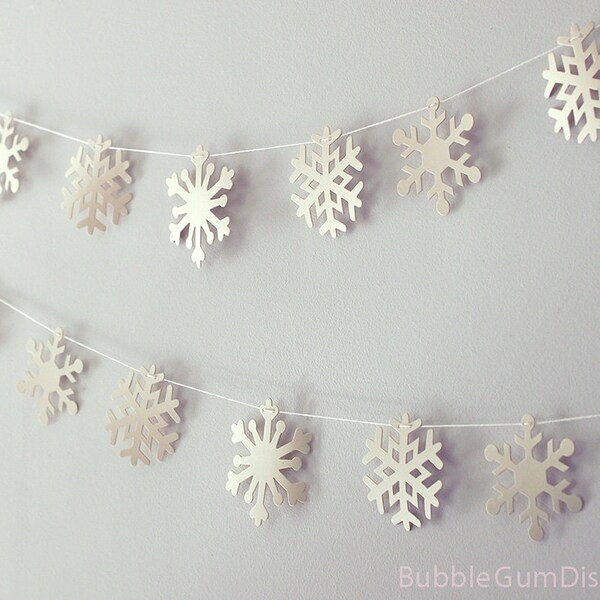 Snowflake Garland - Etsy