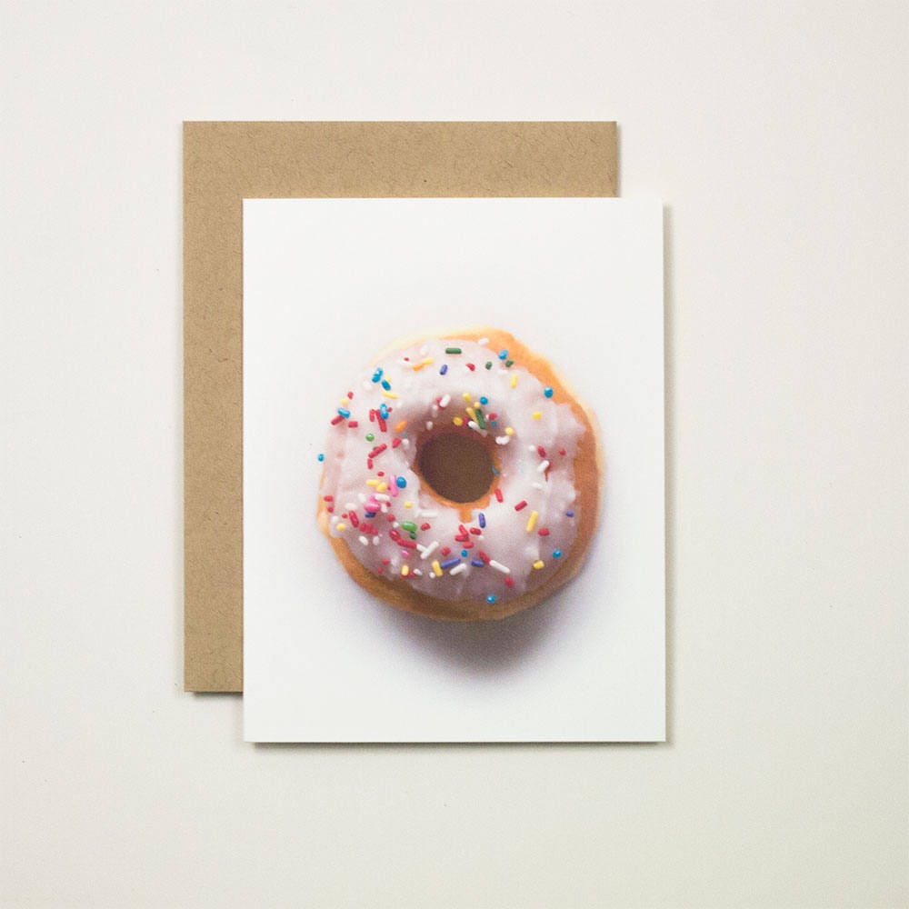 Cute Donut Card - Greeting - Donut Card - Birthday - Etsy