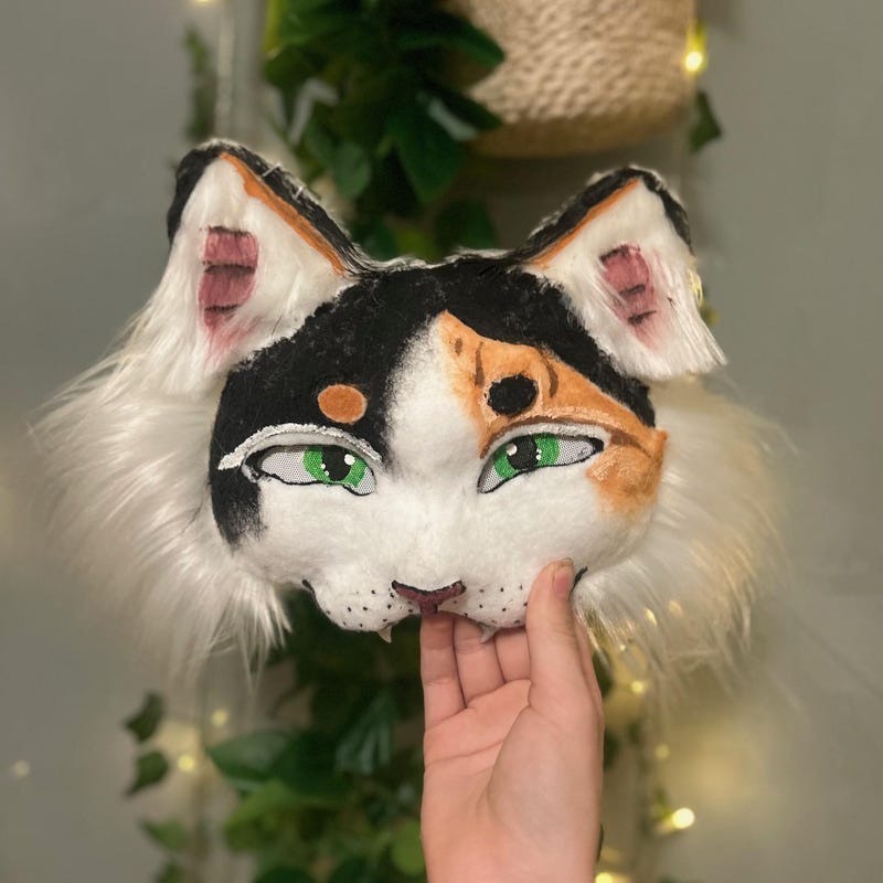 Calico Cat Therian Mask - Etsy