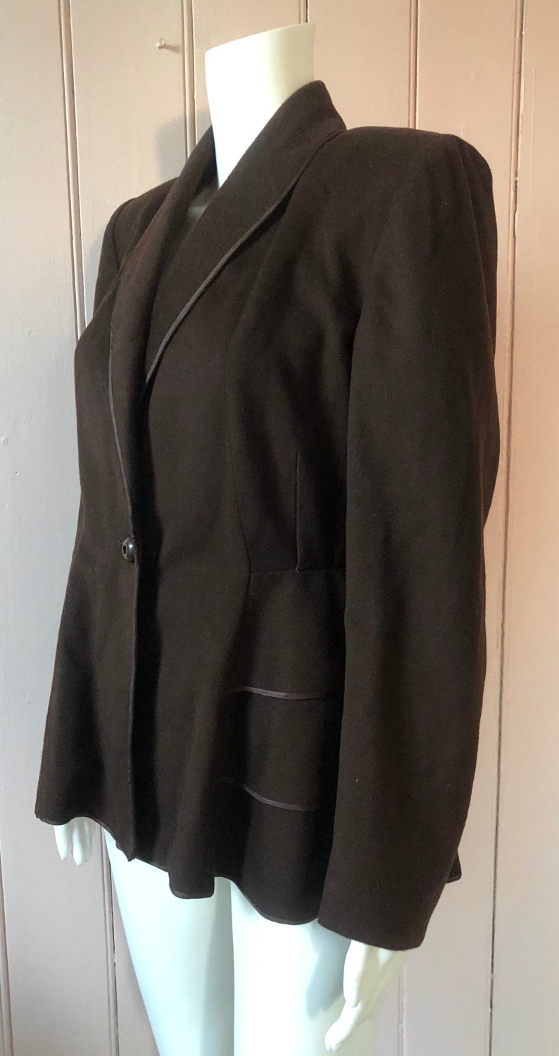 Lovely Fitted CC41 1940s Brown Wool Jacket | Etsy