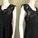 Stunning 1950's Lace Mark Luker Black Dress - Etsy