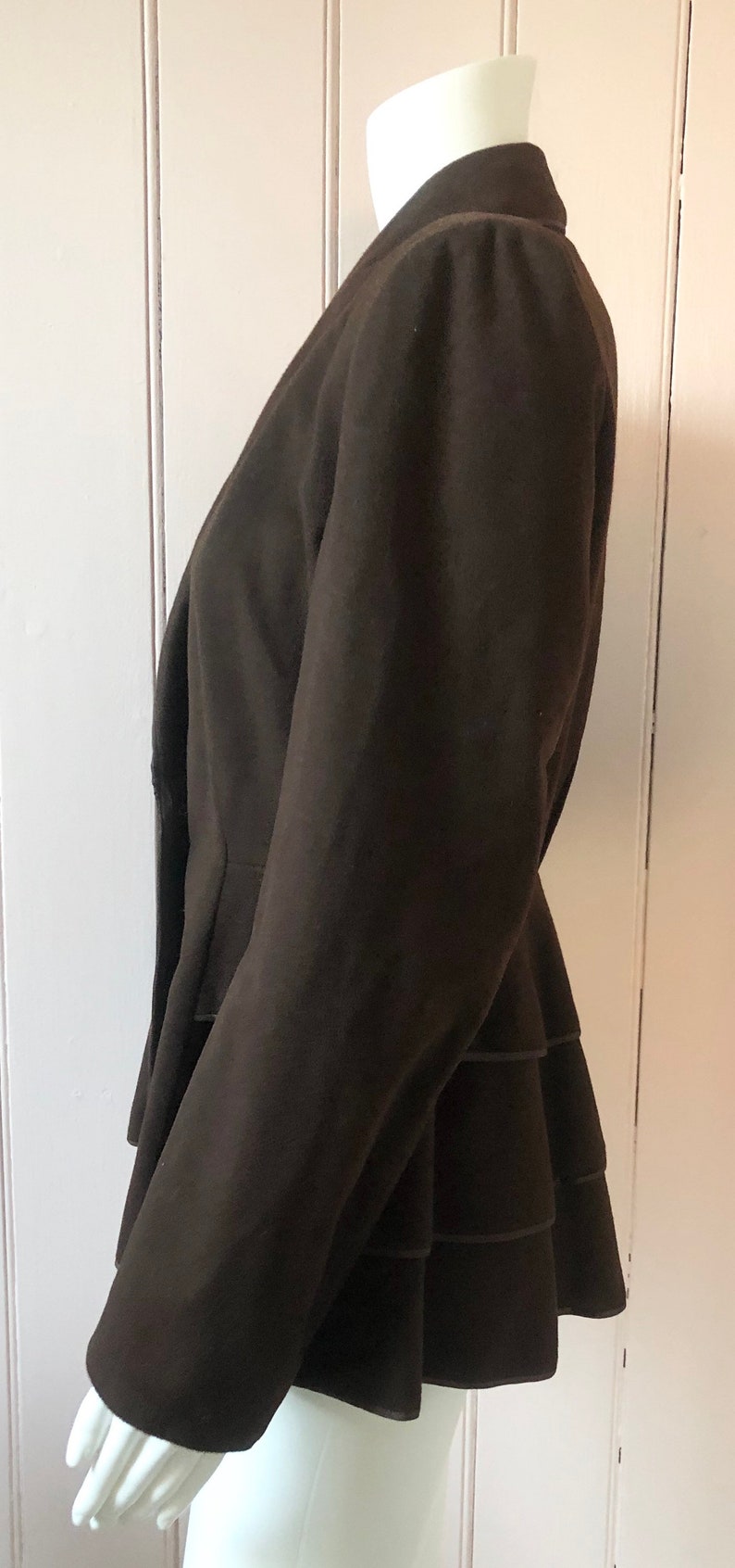 Lovely Fitted CC41 1940s Brown Wool Jacket | Etsy