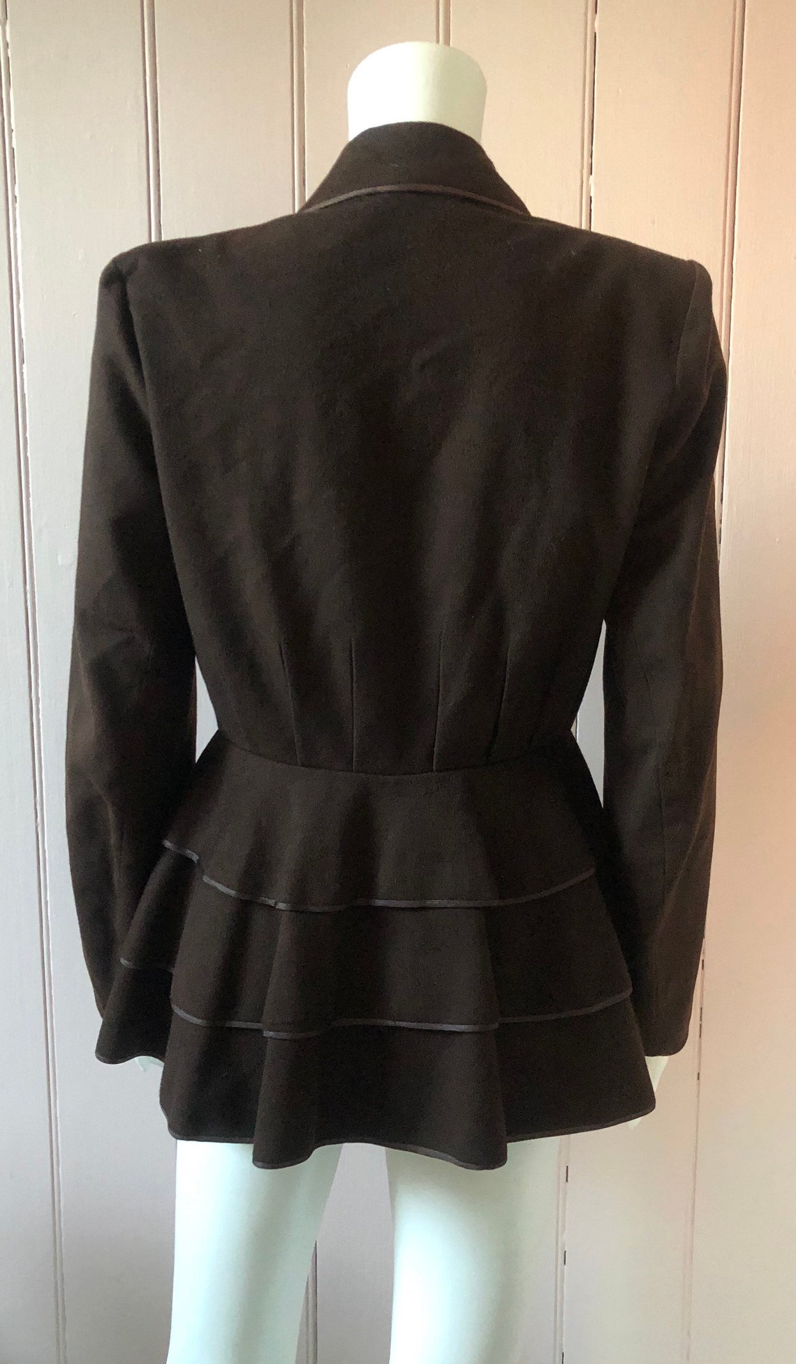 Lovely Fitted CC41 1940s Brown Wool Jacket | Etsy