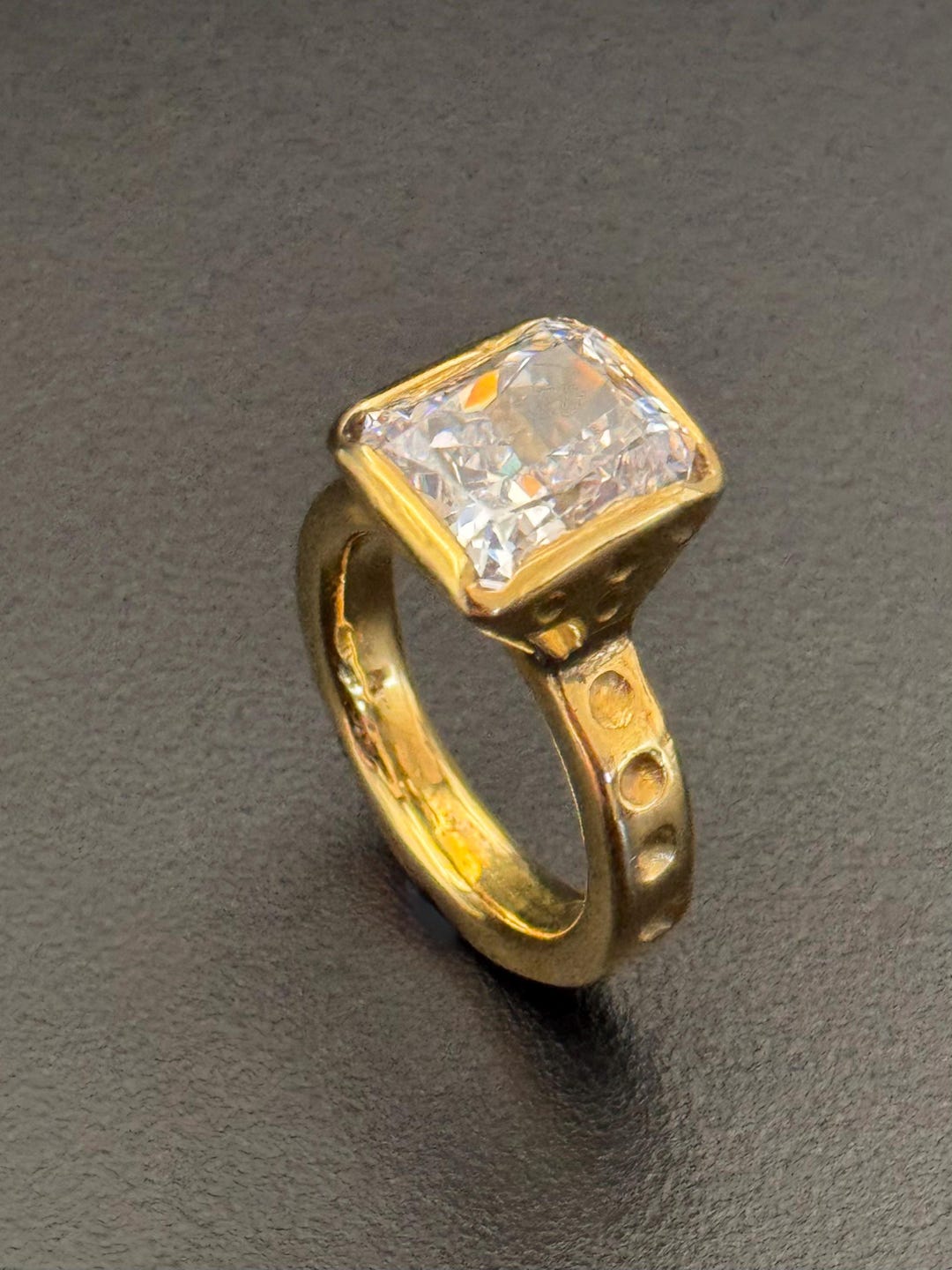 Diamond and Nordic Gold Courage Ring - Etsy