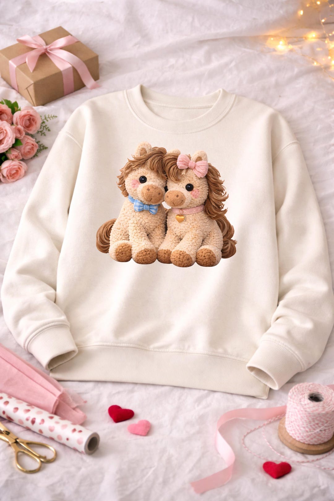 Hugging Pony Couple PNG, Plush Clipart, Kids Crafts (instant Download ...